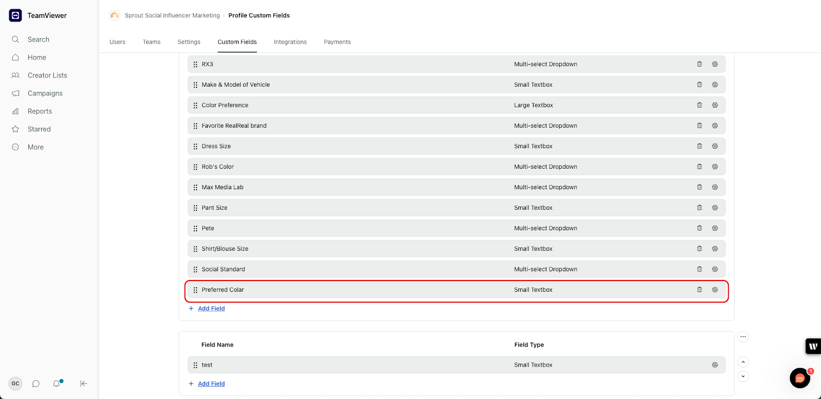 Influencer Marketing: How do I create a Custom Field? – Influencer ...