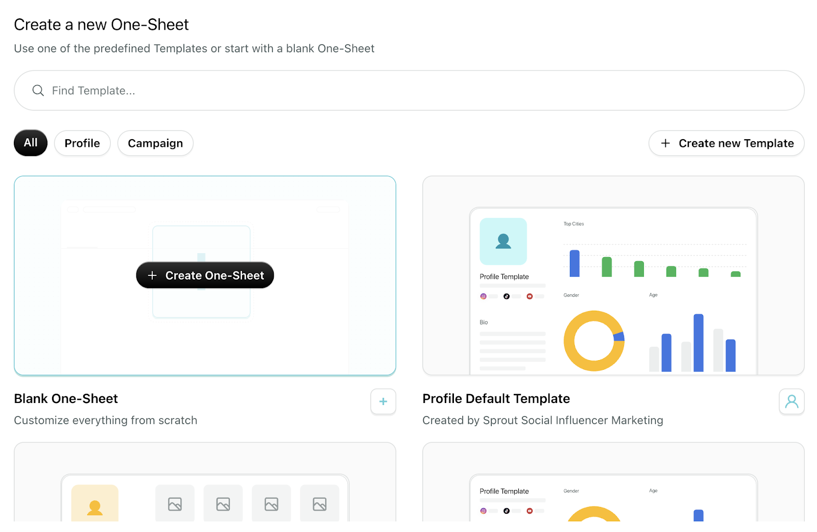 Influencer Marketing: How do I use the Profile One-Sheet Builder ...
